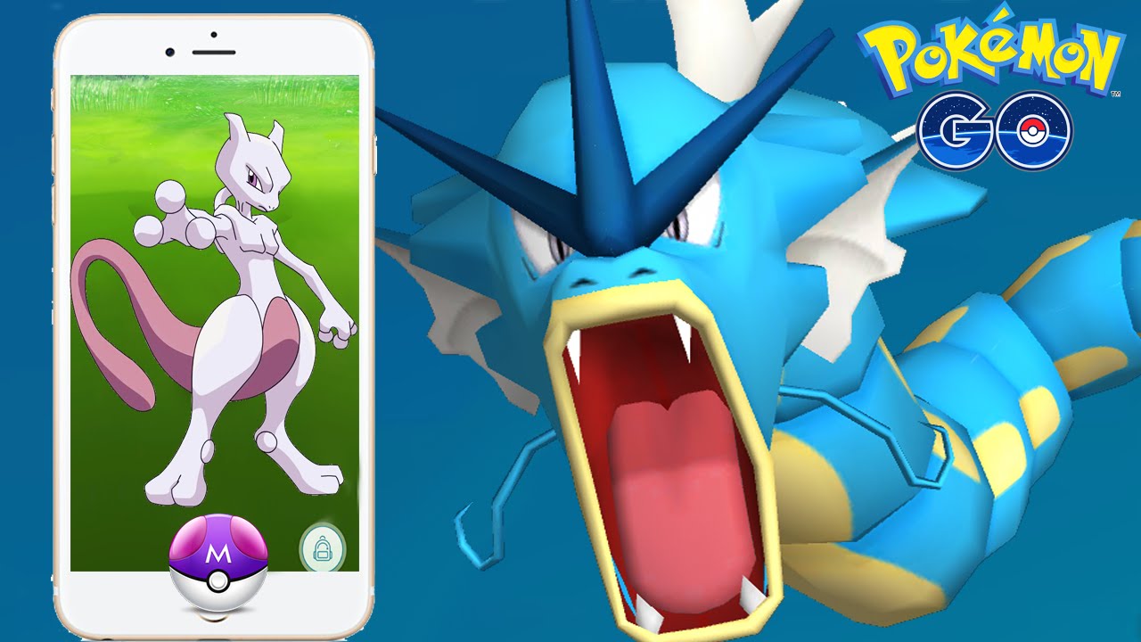 Pokemon Go - Mewtwo Found !? EPIC GYARADOS Gym Battle Pokemon Go ...