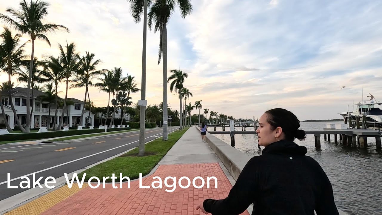 the lake worth lagoon in 4k - YouTube