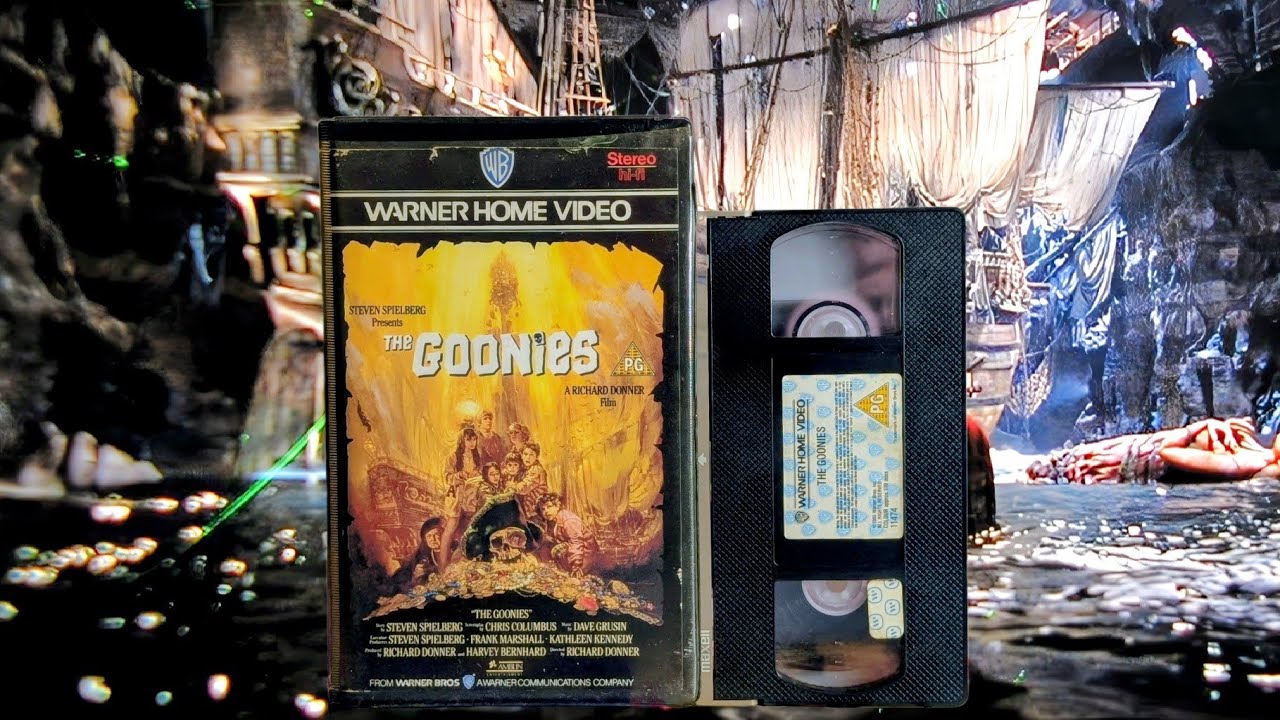 The Goonies (1985) UK VHS Rental Warner Big Box and opening - YouTube