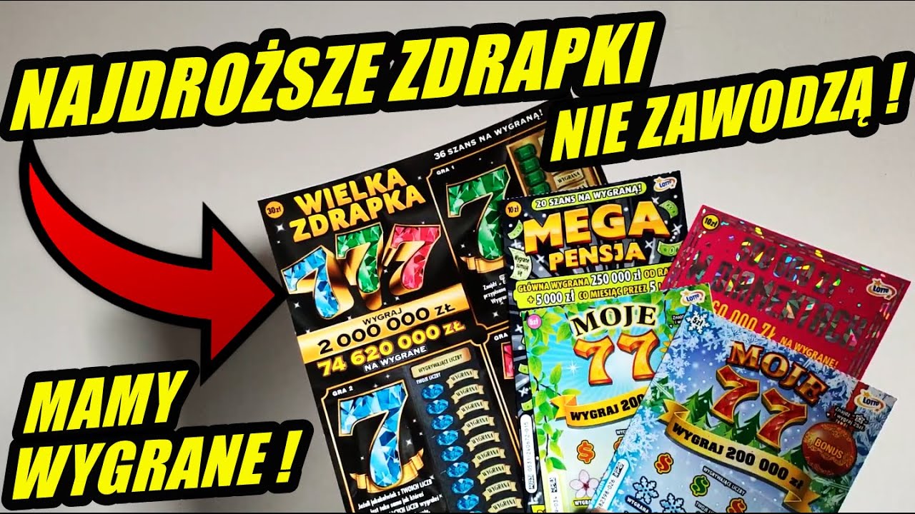 Zdrapki Lotto - MAMY WYGRANE W NAJDROŻSZYCH ZDRAPKACH 🤑! JEST OK 😍 ...