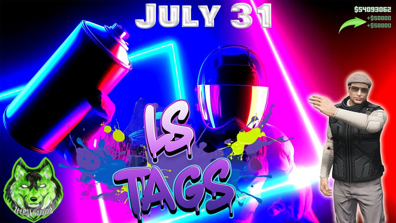 *New* GTA Online LS Tags Location Today July 31 | All 5 LS Tags ...