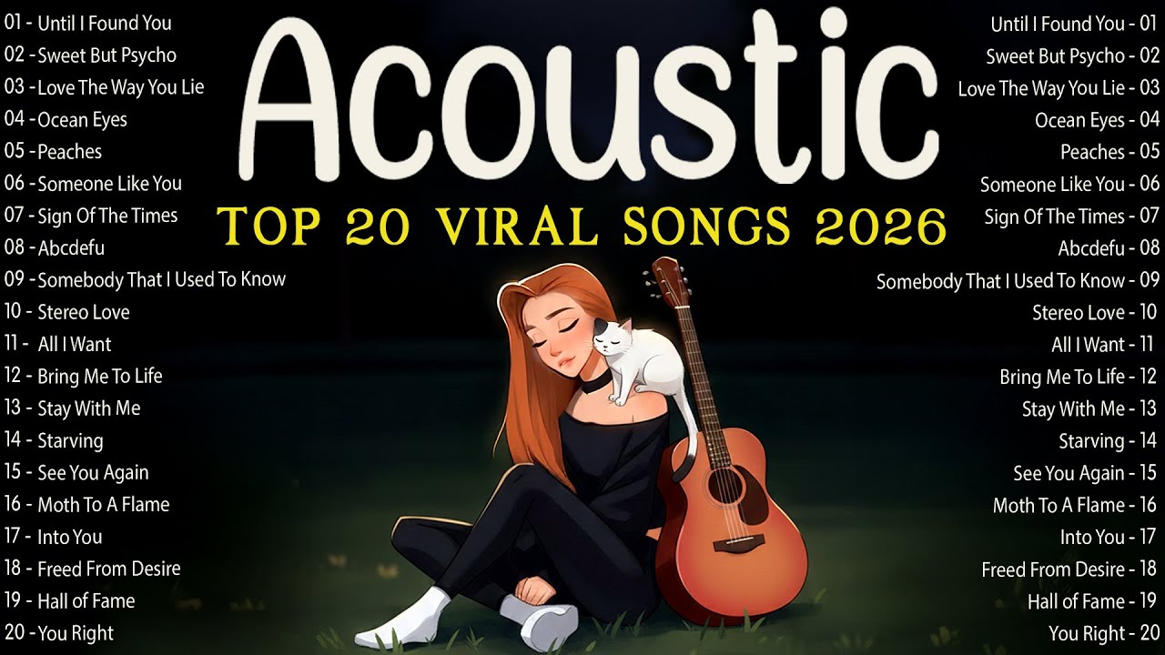 Top Viral Music 2026 New Songs With Lyrics 🔥 Best Acoustic Songs 2026 ...
