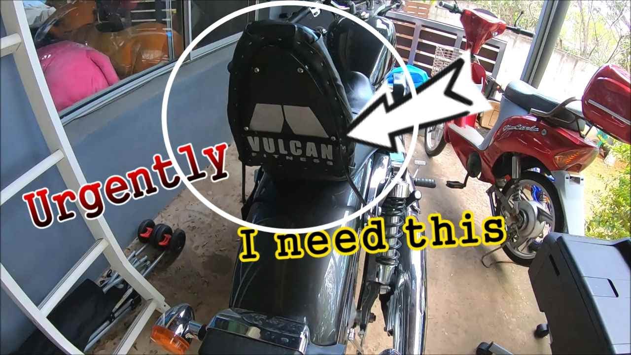 [OZPark DIY] Honda 750, Make a simple motorcycle backrest seat Sissy ...