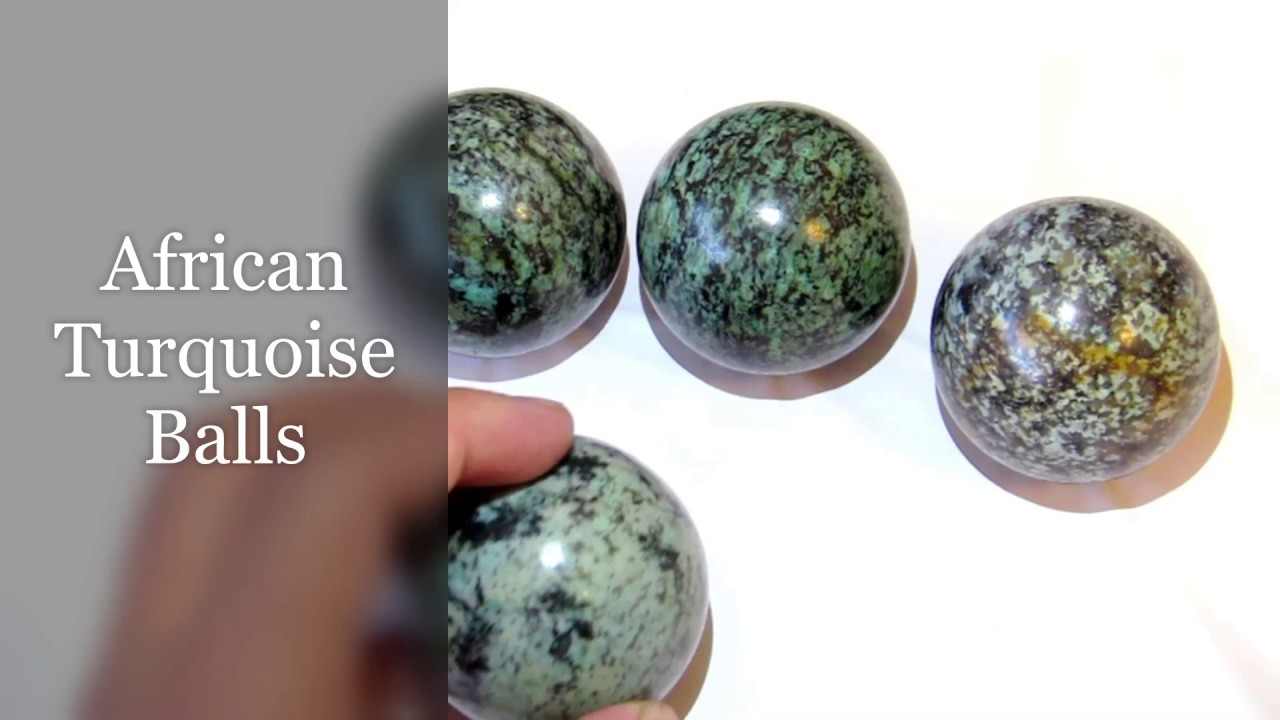 Rare African Turquoise Balls - Satin Crystals - YouTube