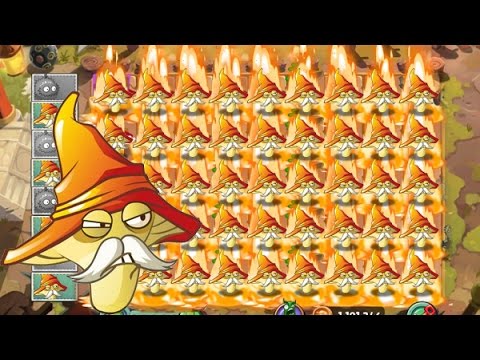 Plants Vs Zombies 2 Una Multitud de Seta de Fuego Destruyen a los ...