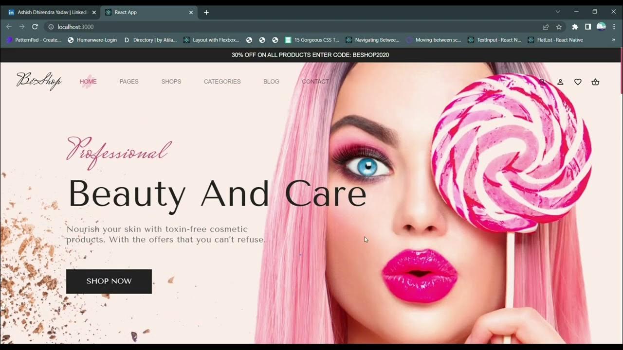 React Js Landing Page Props Map Ashish Yadav Youtube