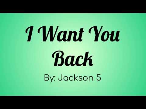 Jackson 5 ( Michael Jackson ) - I Want You Back Lyric Video
