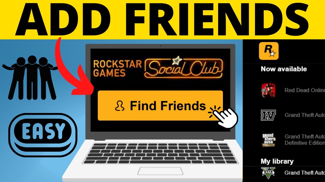 How to Add Friends on Rockstar Social Club - YouTube