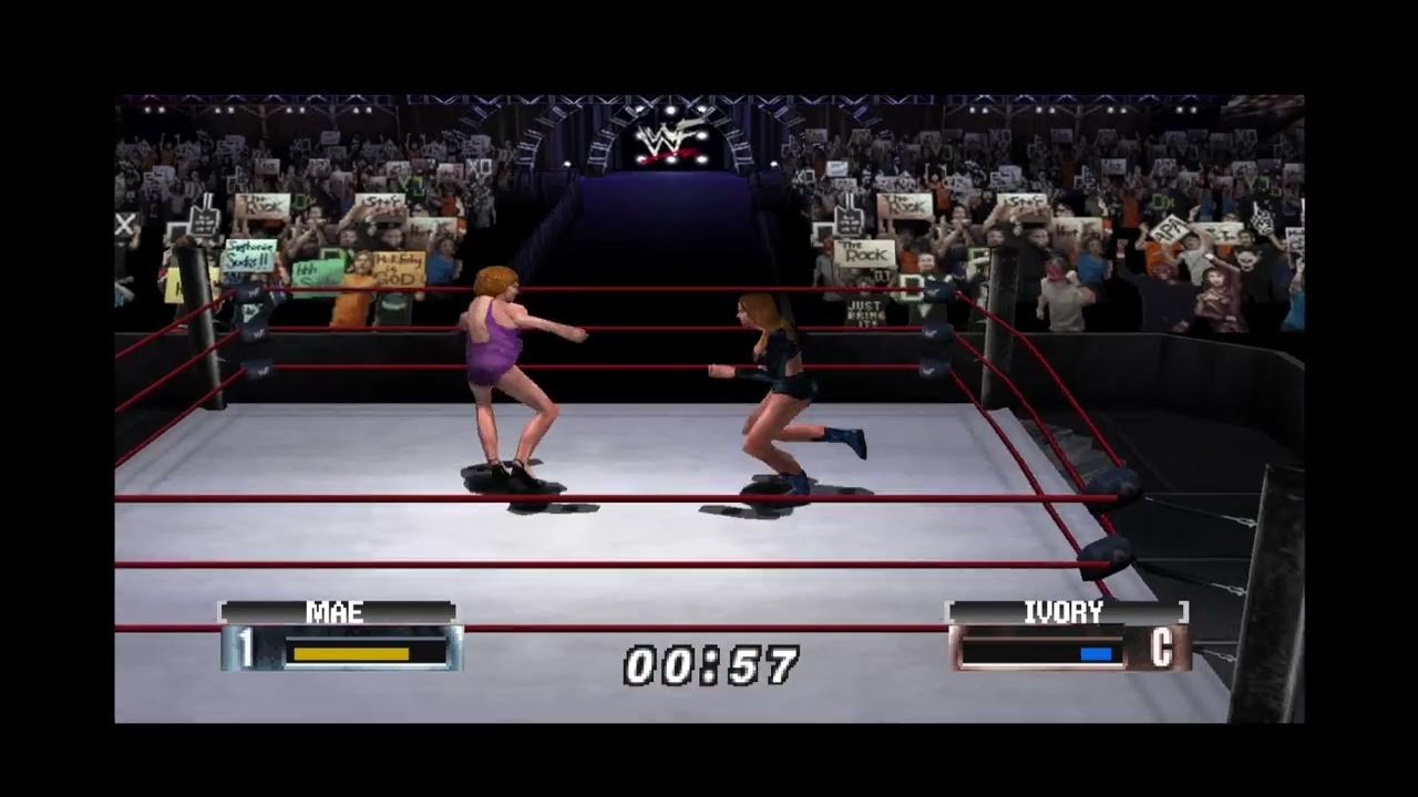 WWF No Mercy - N64 Gameplay - Mae Young vs Ivory - YouTube