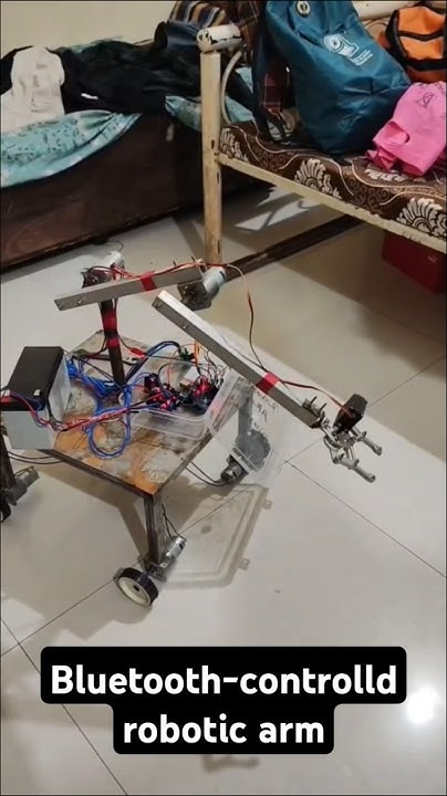 Bluetooth-controlled robotic arm#diy #arduino #robot #shorts #electronic #shortvideo # ...