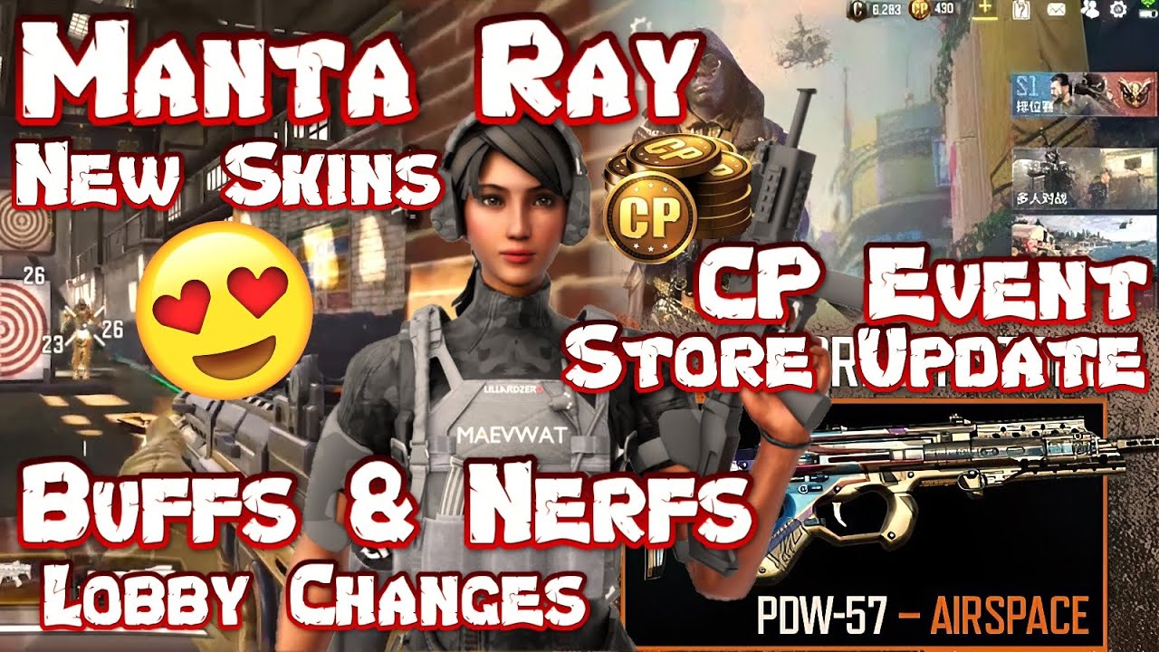 NEW MANTA RAY | BUFFS & NERFS | LOBBY CHANGES | MAN O WAR NERF | COD ...