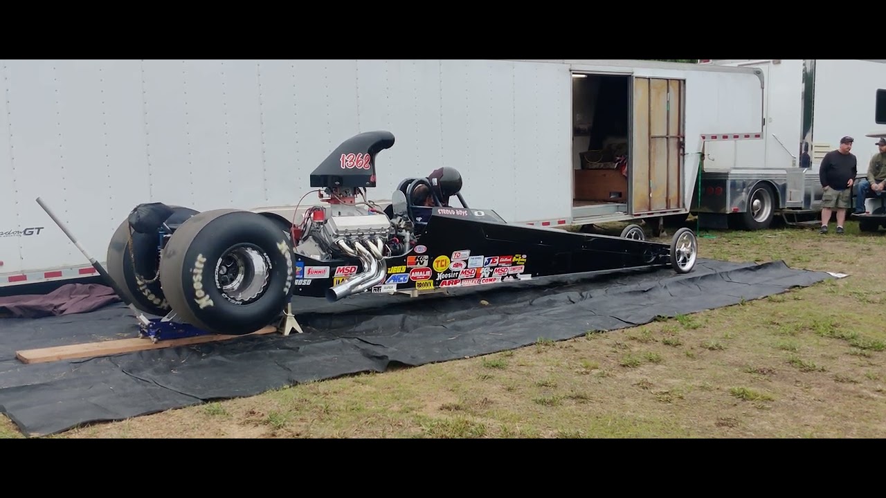 super comp dragster in the pits - YouTube