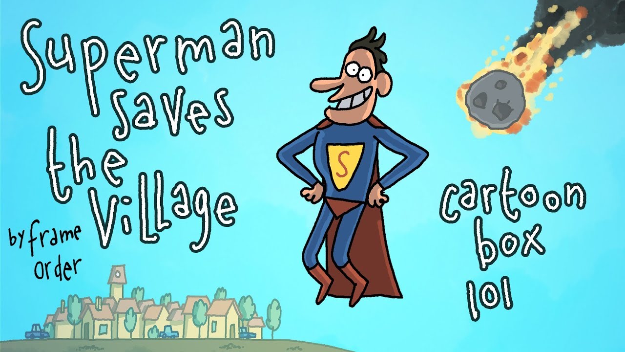 Superman Saves The Village | Cartoon Box 101 | by FRAME ORDER - YouTube