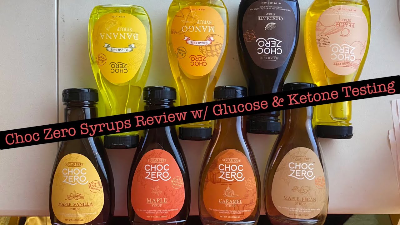Food Review: Choc Zero Syrups | Glocose & Ketone Testing - YouTube