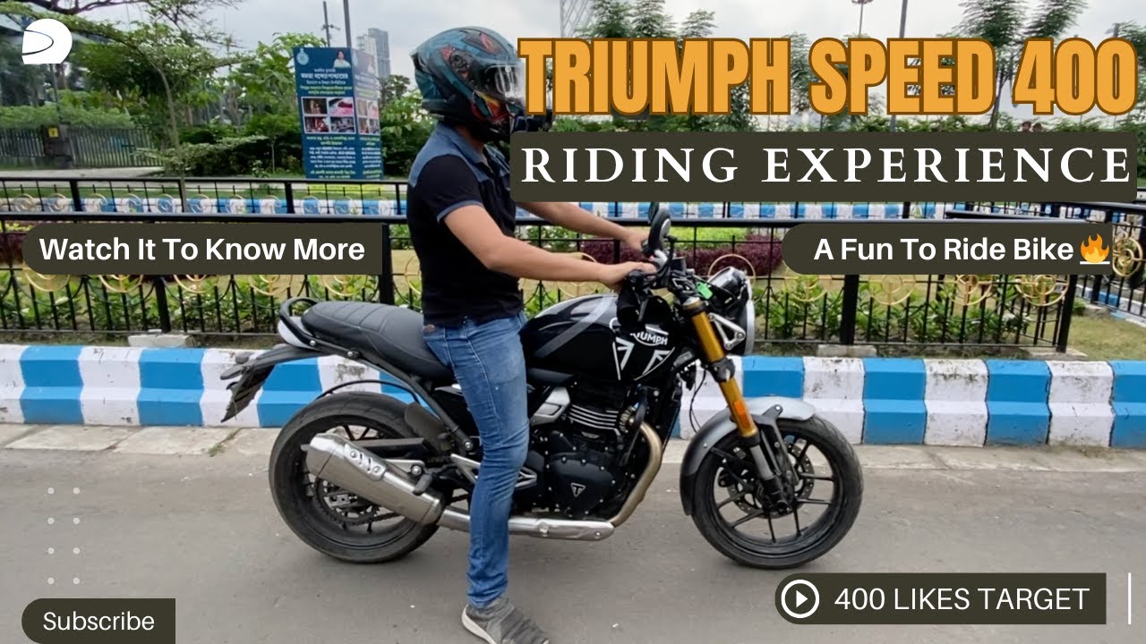 Triumph Speed 400 Riding Review - Fun & Comfortable - YouTube