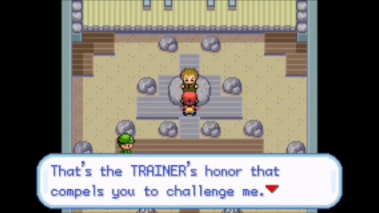 Pokemon fire red gym fight #1 - YouTube