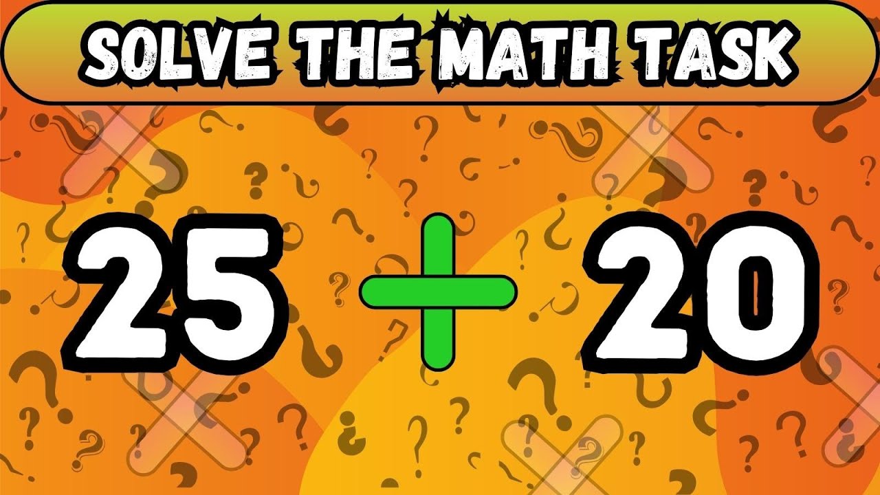 Solve the math tasks: Can you solve all of those math tasks | Check If ...