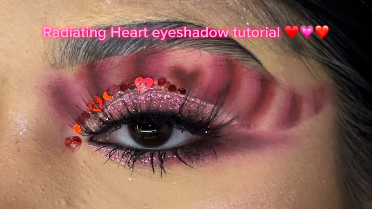Radiating Heart eyeshadow tutorial ♥️💗 ️ - YouTube