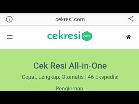 CARA CEK RESI PAKET DI cekresi.com - YouTube