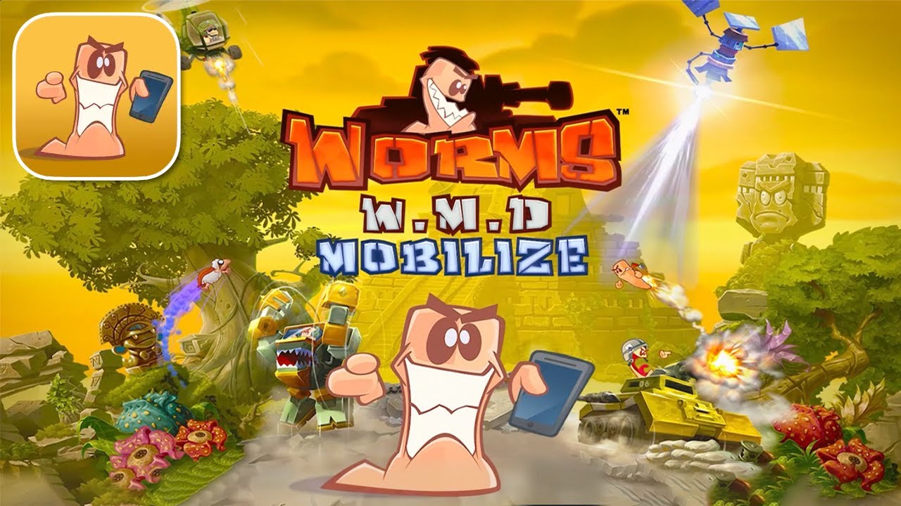 Worms W.M.D: Mobilize (by Team17) - iOS / Android - CAMPAIGN Gameplay - YouTube
