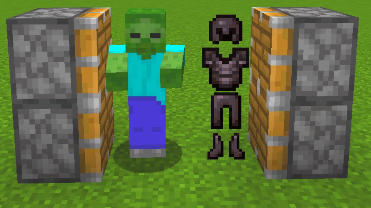 zombie + netherite armor = ? - YouTube