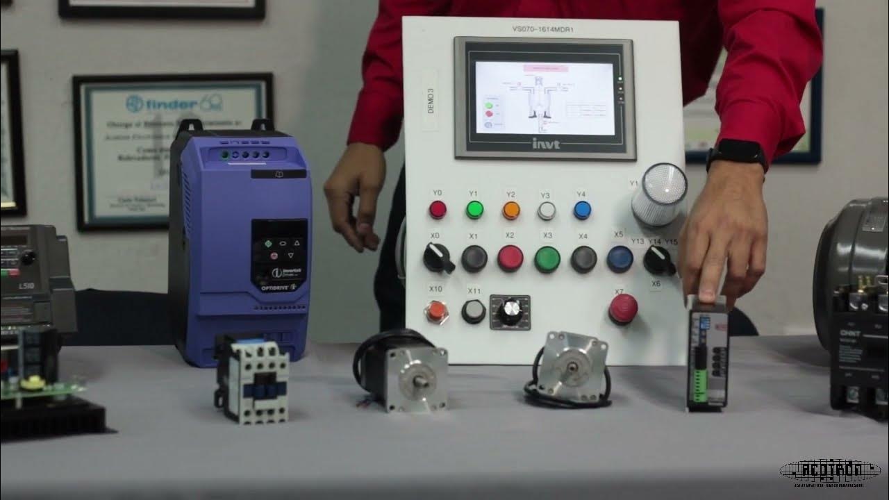 Cómo programar variadores de frecuencia con nuestro PLC - YouTube