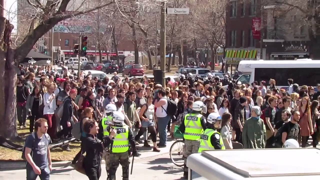 Student Protest Montreal April 13 2015 / Manif Étudiante Montreal 13 ...