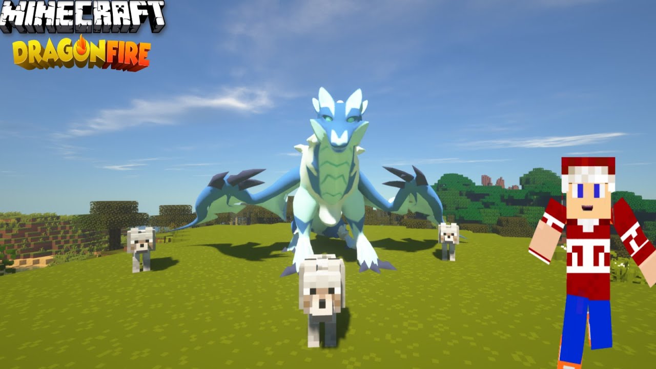 I Hatched the *NEW* Arctic Lupus DRAGON in Minecraft.... - YouTube