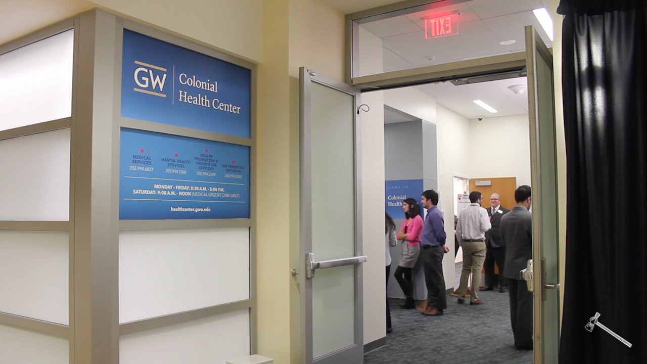 Colonial Health Center Opens In Marvin Center - YouTube