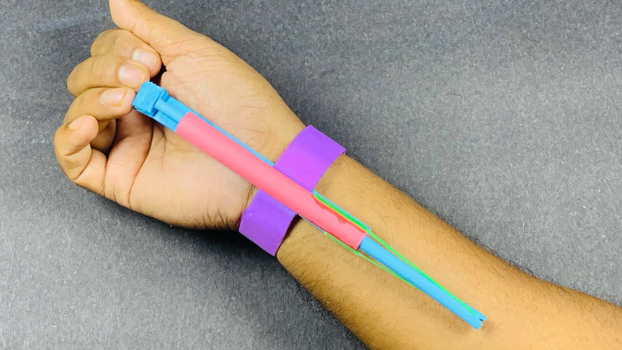 Amazing spider man web shooter with paper || how to make a web shooter ...