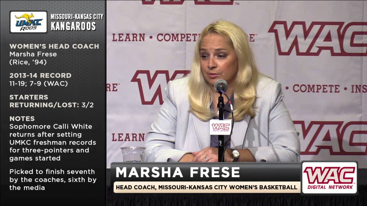 2014-15 WAC Basketball Preview - Marsha Frese, Missouri-Kansas City ...