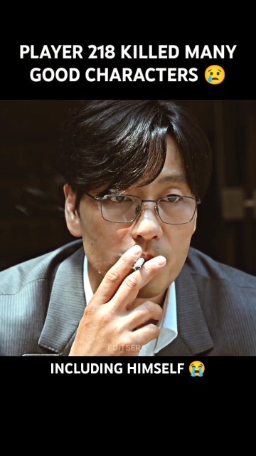 Player 218 killed many good characters 😭😢 #squidgame #kdrama # ...
