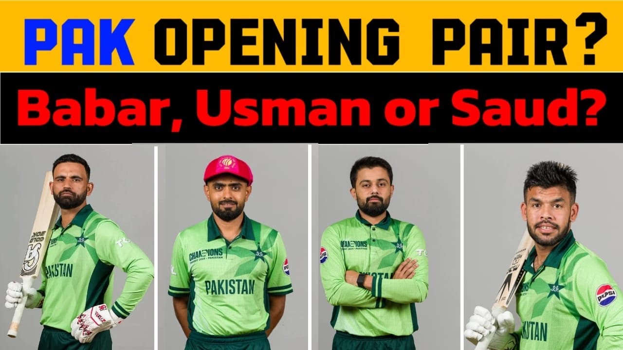 Babar will not open in Champions Trophy | Who will open with Fakhar ...