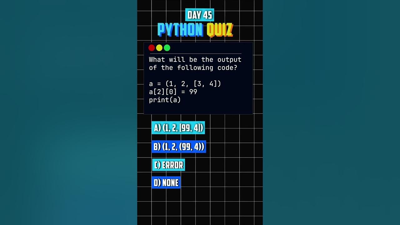 Day 45 Of Python Programing Question 🐍💻 Python Pythonprogramming