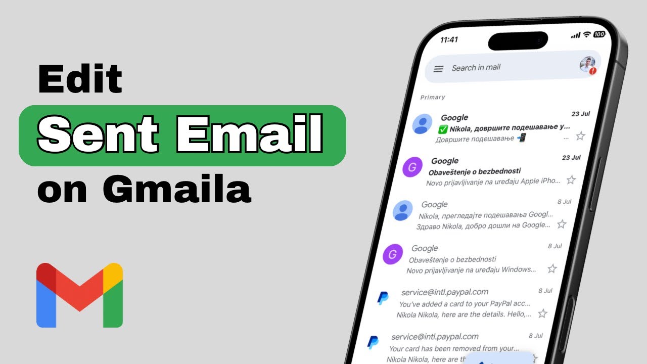 How to Edit Sent Email on Gmail - YouTube