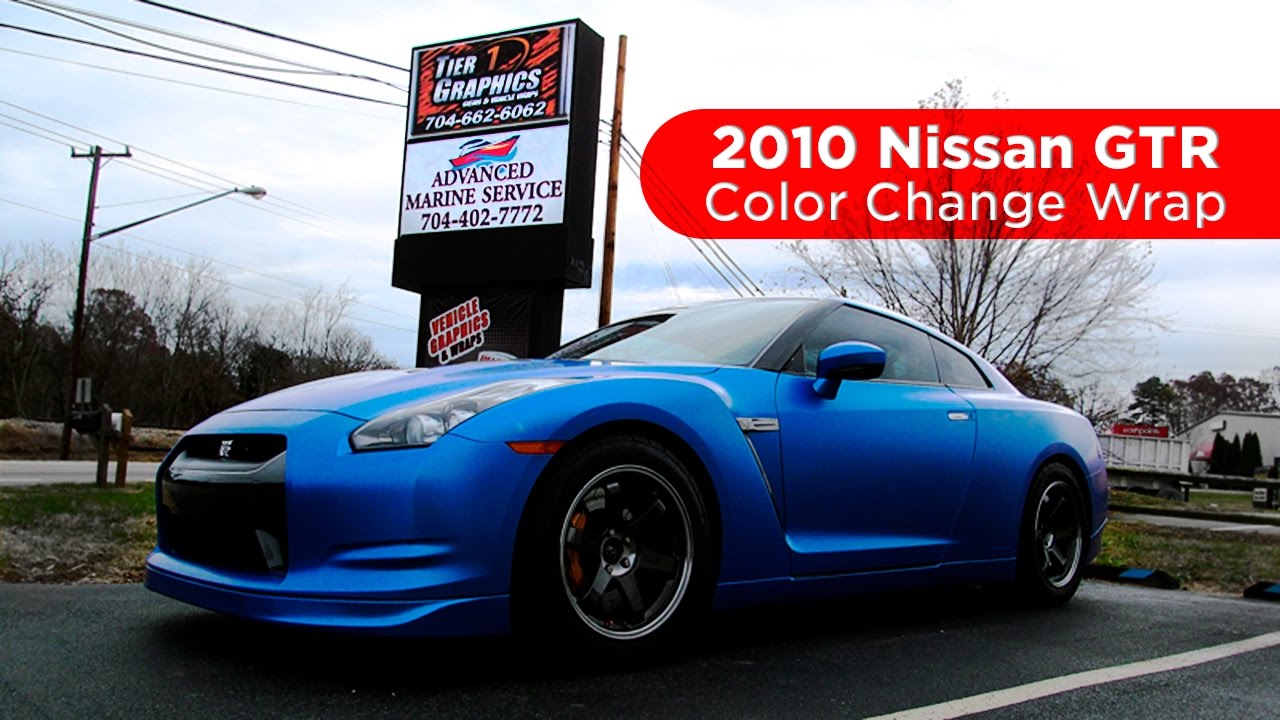 2010 Nissan GTR Color Change Wrap - YouTube