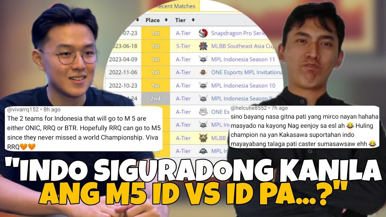 INDO CASTERS SURE NA SILA ANG MAGKAKAMPEON SA M5? MAY HAMON PA SA MGA ...