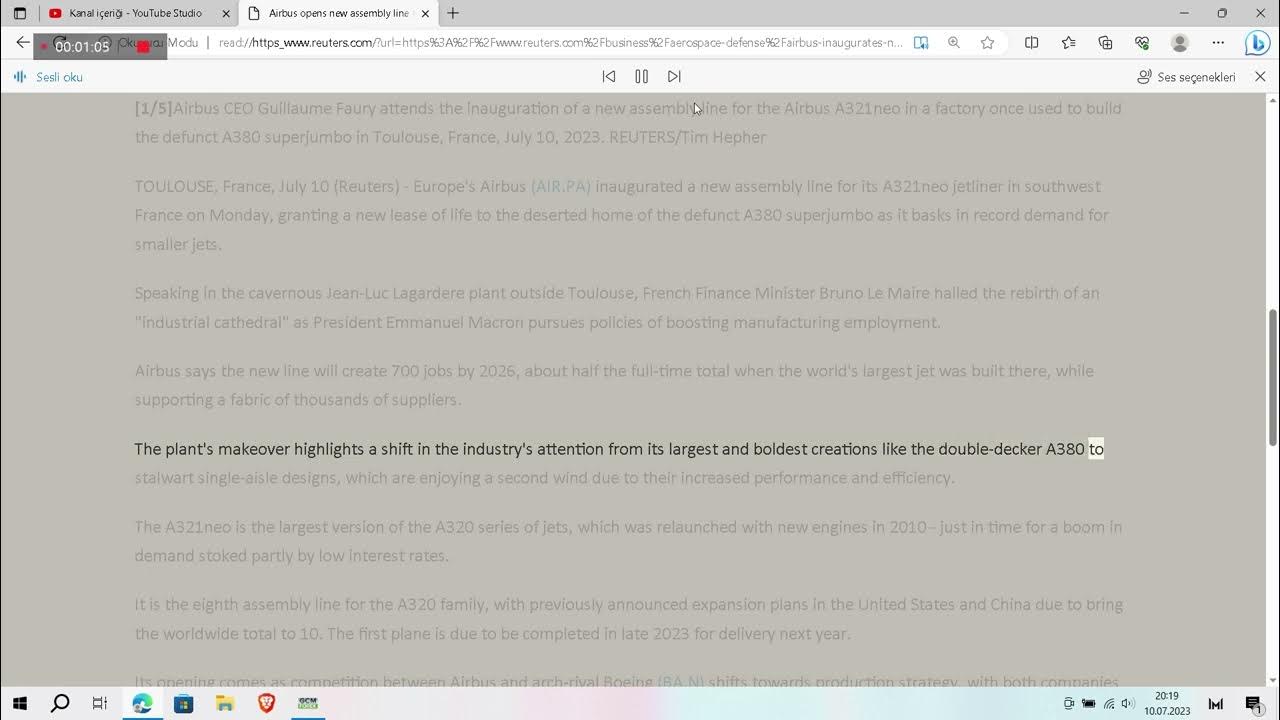 Airbus opens new assembly line for small jets in A380's shadow,news ...