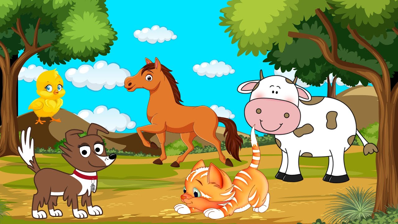 Hello Animals | Animal Sounds Song | LittleKidsTV - YouTube