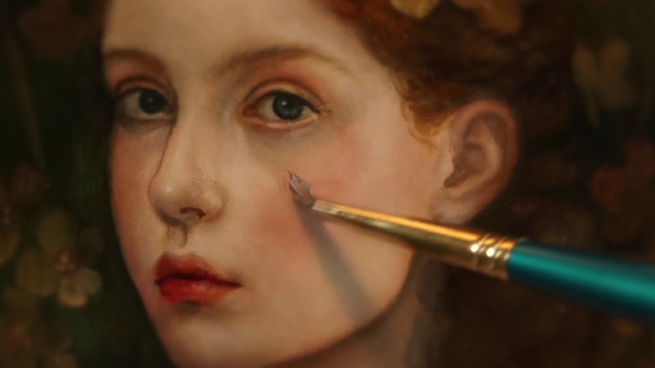 Painting a Portrait Timelapse Preview - YouTube