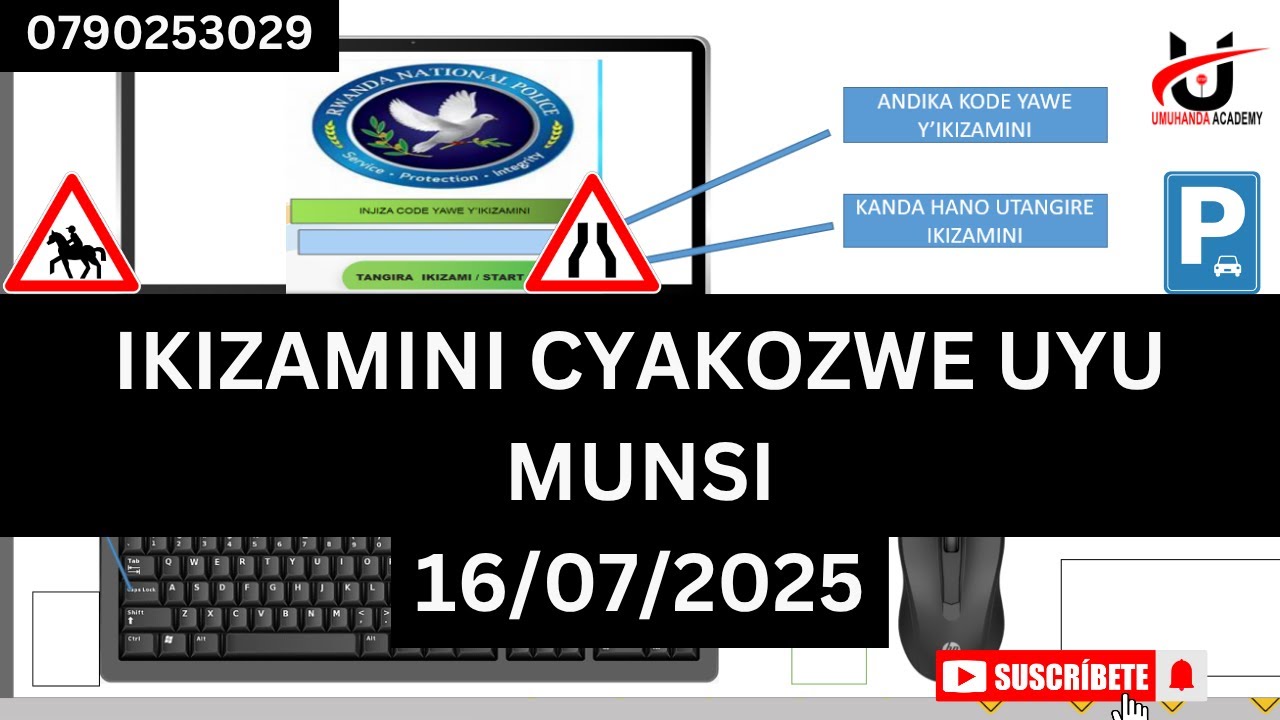 🚨AMATEGEKO Y'UMUHANDA . 🖥️IBIBAZO N'IBISUBIZO BY'IKIZAMINI CYA ...