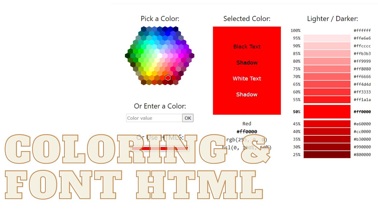 3. Mengubah Warna Tulisan, Background dan Font pada HTML | Pemrograman ...