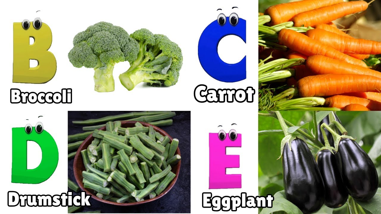 Vegetables ABC Song | Learn English Alphabet Letters | Phonics for Kids ...
