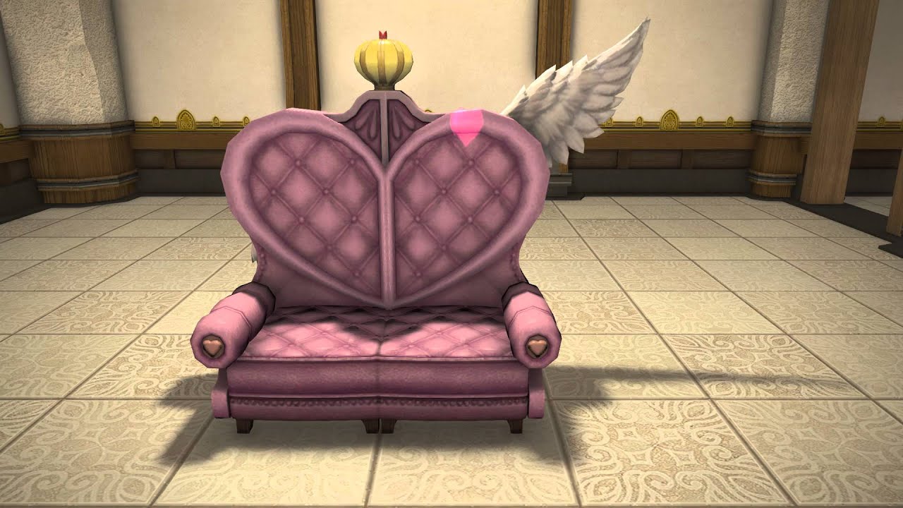 【FF14ハウジング】ライトハートチェア Broken Heart Chair (Right) - YouTube