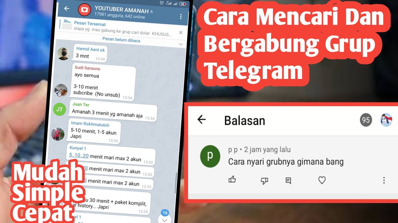 Cara Mencari Dan Bergabung Grup Telegram 2021 - YouTube