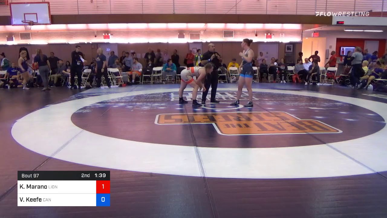 68 Kg Quarterfinal Kayla Marano Lion Wrestling Club Vs Veronica Keefe ...