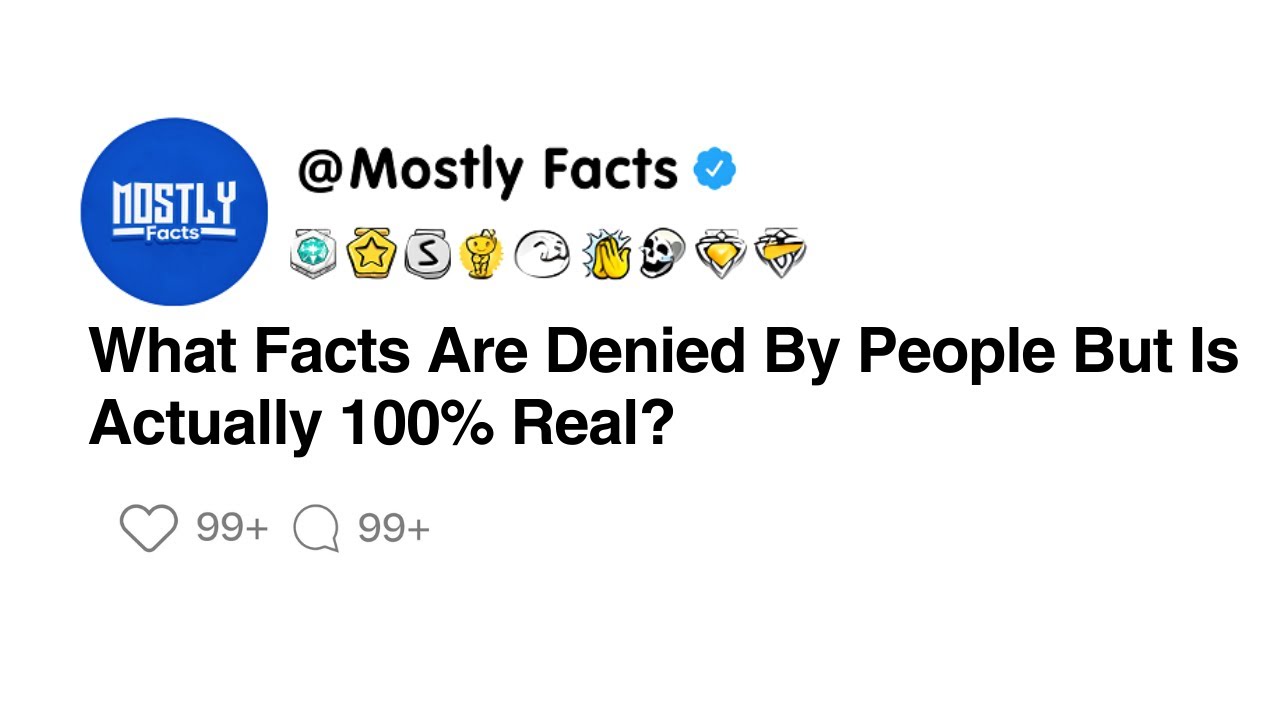 What Facts Are Denied By People But Is Actually 100% Real? - YouTube