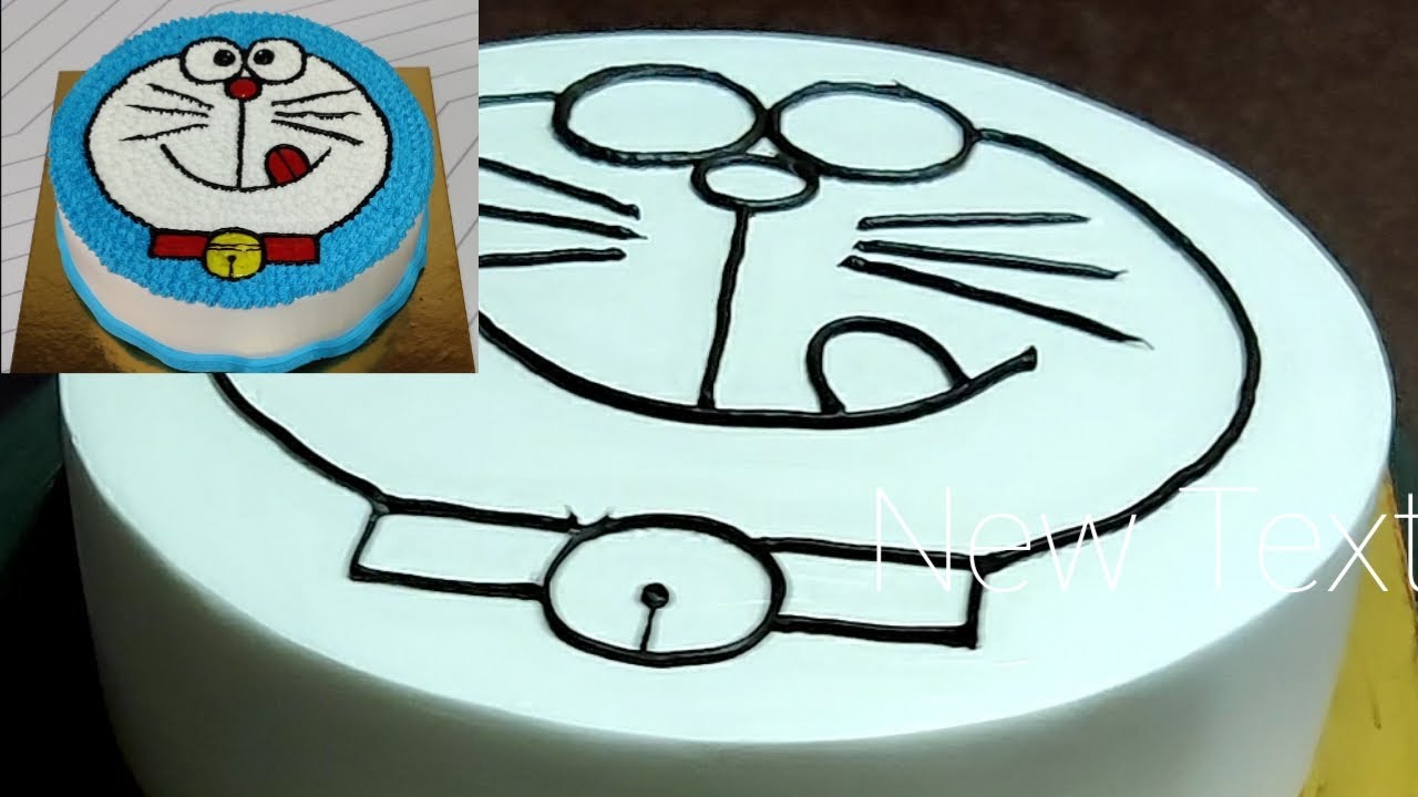 Doraemon cake | Doraemon face cake | Doraemon face design | Doraemon ...