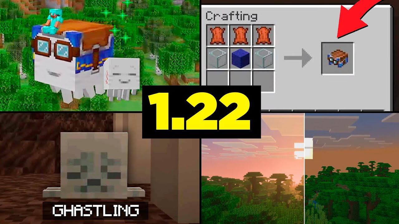 MINECRAFT 1.22 - NOVO MOB GHASTLING, SHADERS OFICIAL e MAIS NOVIDADES ...