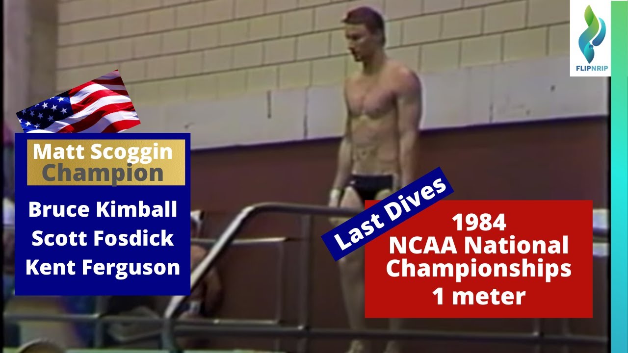 1984 Men 1 meter springboard diving NCAA Diving Championships Cleveland ...